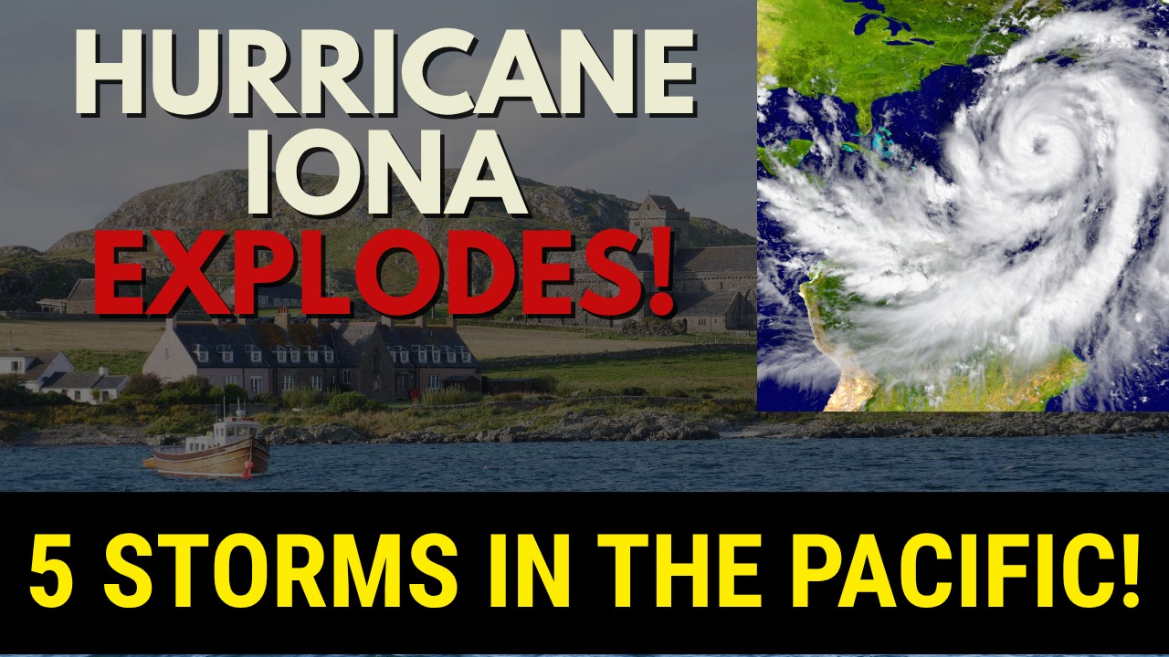 Hurricane Iona Roars Toward Category 4 as Pacific Storms Multiply