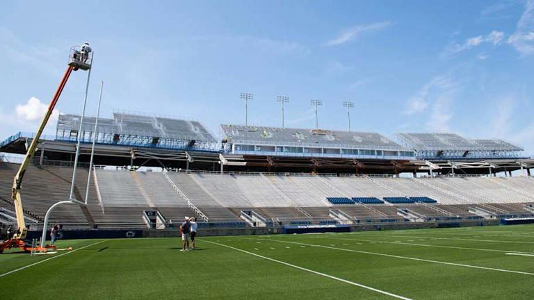 Penn State's Beaver Stadium Readies for its (Temporary) Closeup