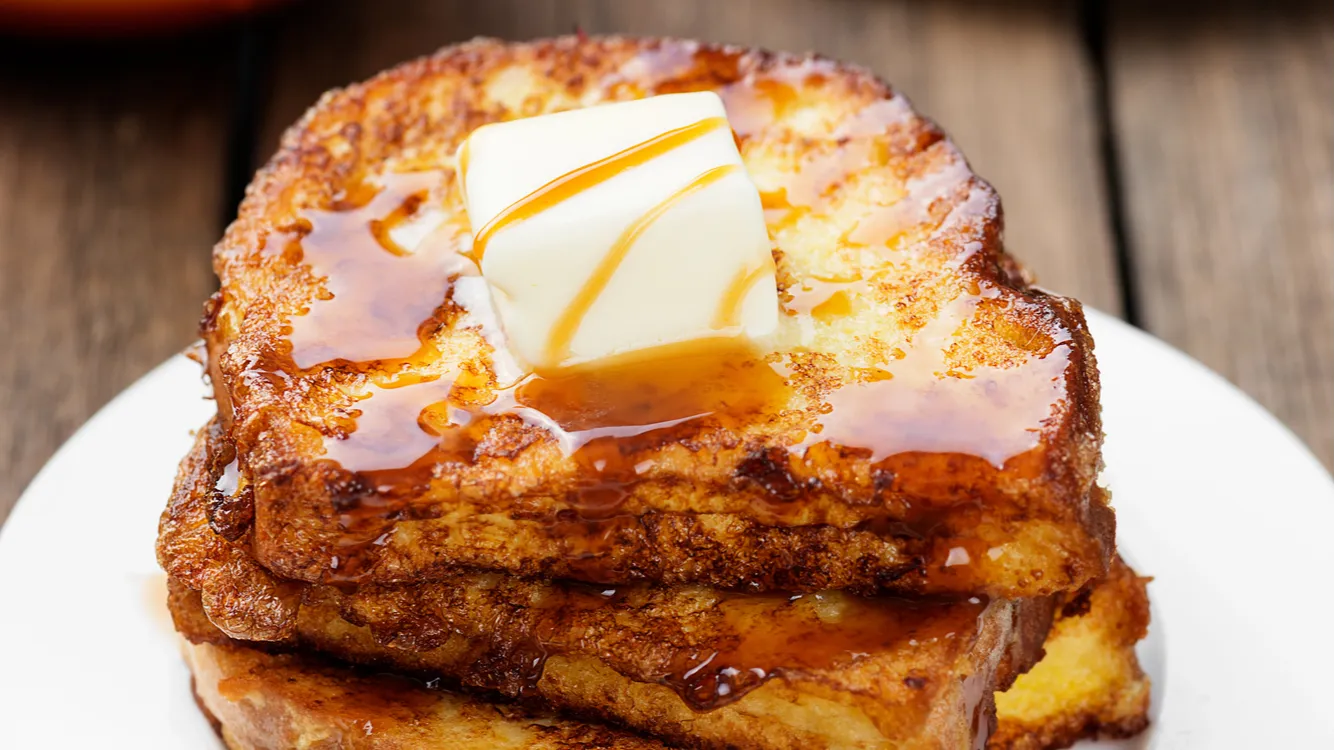 This banana bread French toast is what breakfast dreams are made of