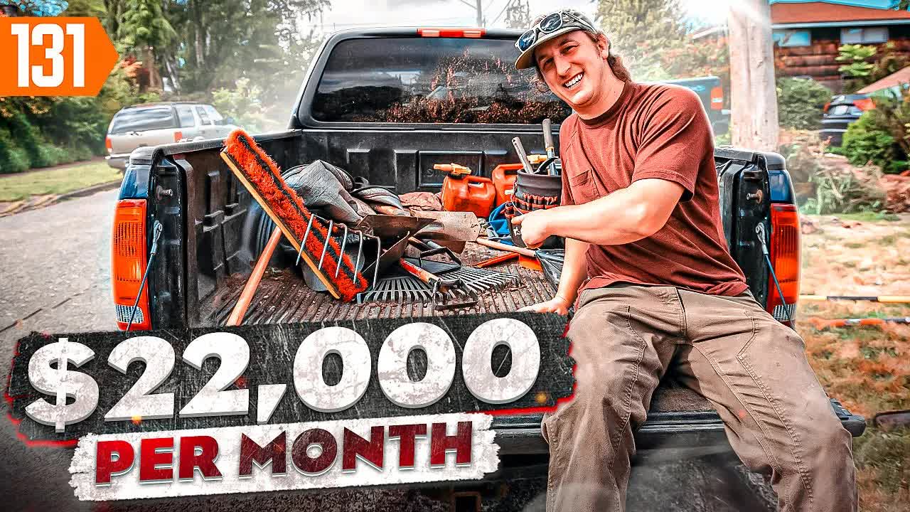 He started a landscaping business (with $300)