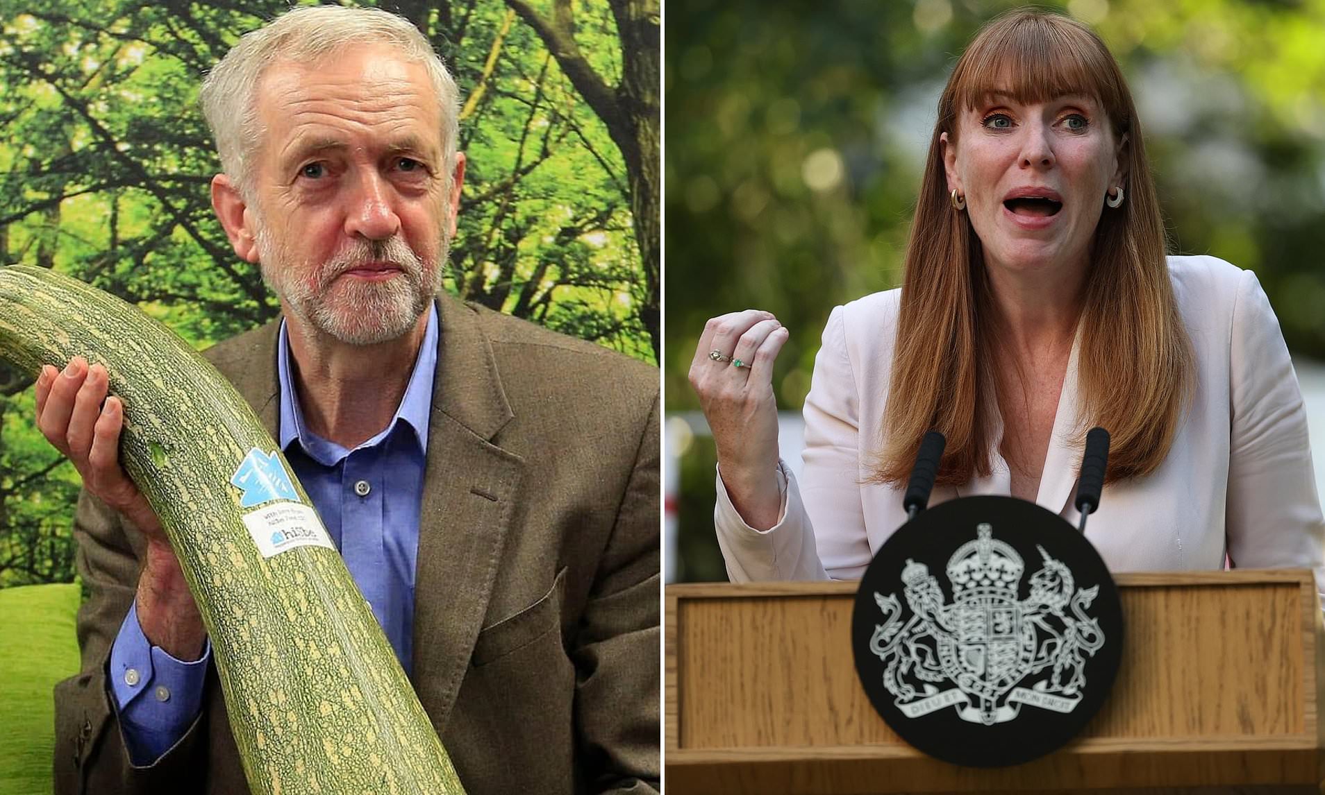 It's marrow wars! Jeremy Corbyn battles Angela Rayner over Labour's ...
