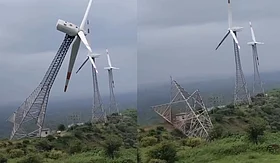 Fact Check: Terrifying Video Of Windmill Collapse In Gujarat's ...