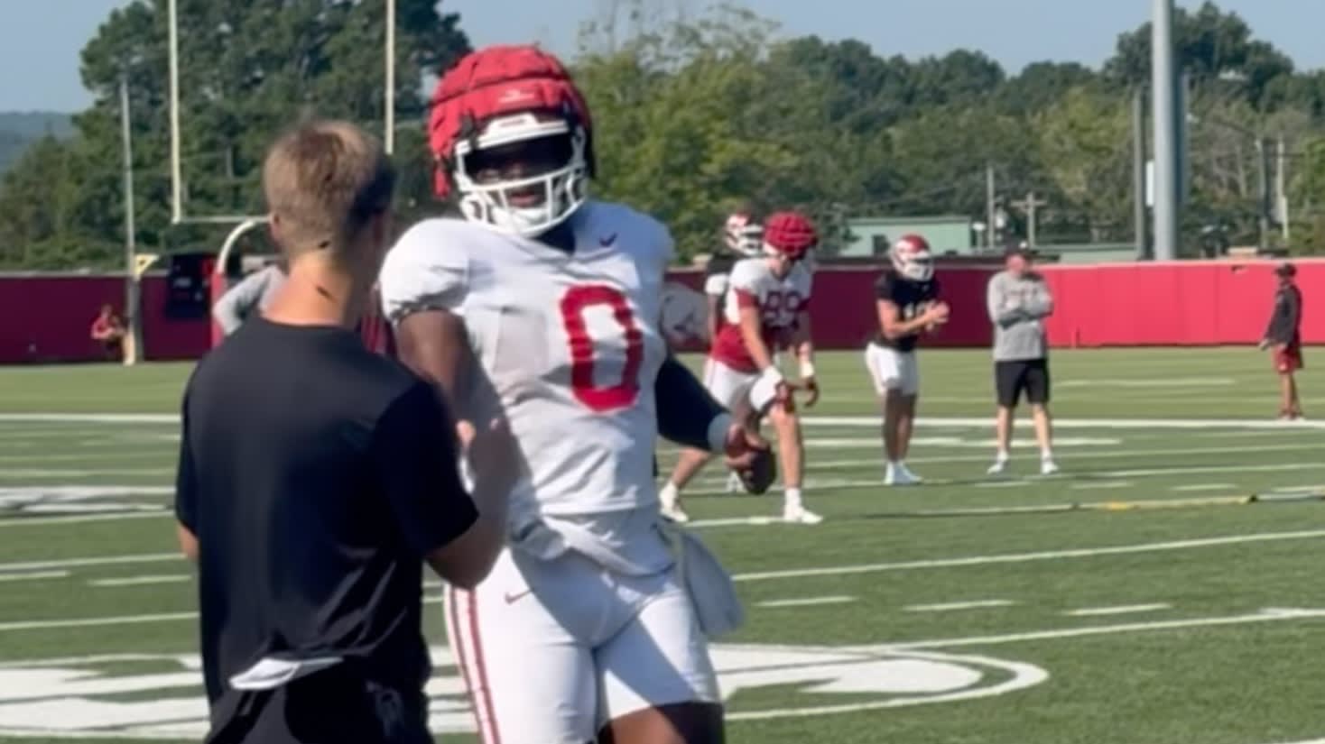 WATCH: Arkansas Razorbacks Fall Camp, Practice 5