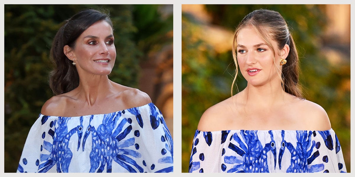 Princess Leonor Just Borrowed a Chic Patterned Dress From Queen Letizia ...