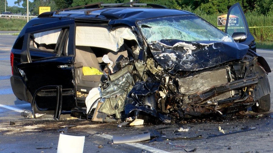 Car collision leads to main road closure, multiple taken to hospital