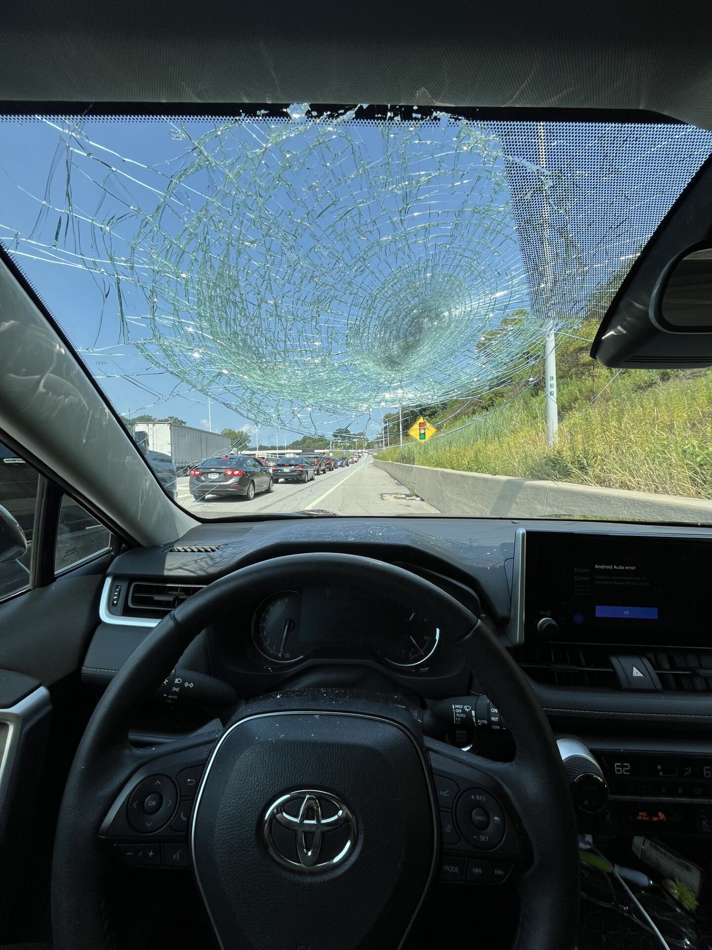 Bricks thrown off Toledo overpass shatter driver’s windshield, two 13 ...