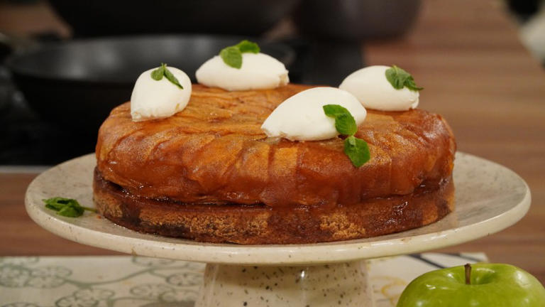 Rica y fácil torta de manzana