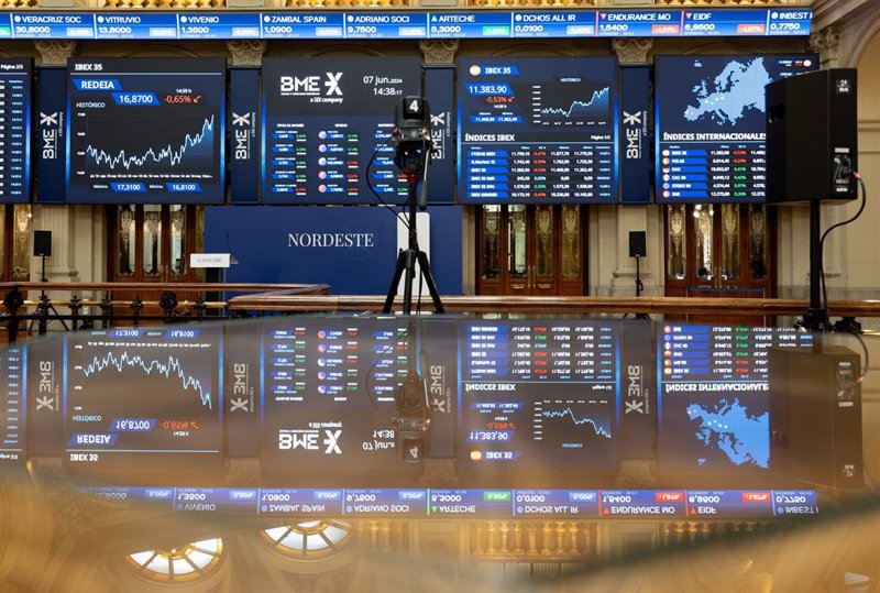 El Ibex cae, con Aena y Solaria a la cola y Santander reaccionando a ...