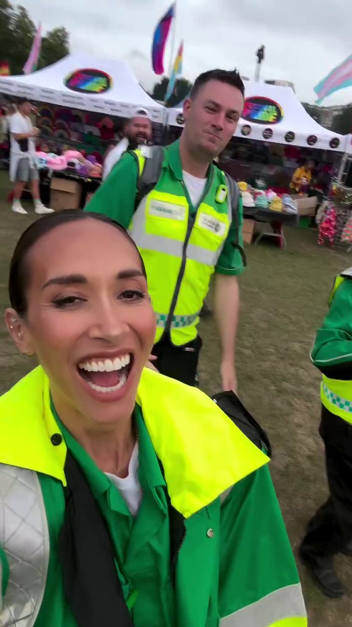 Myleene Klass saves stranger's life while volunteering