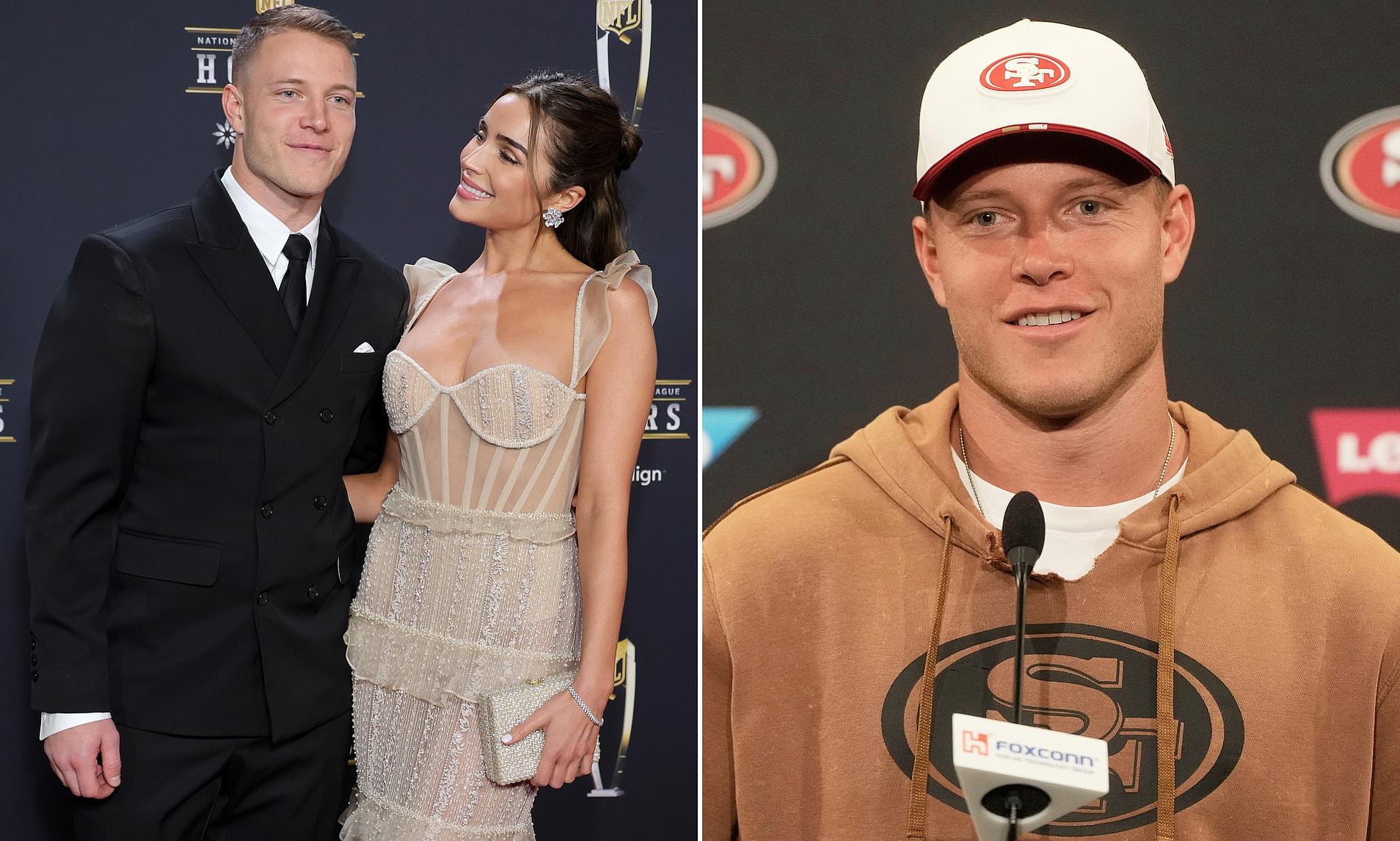 Christian McCaffrey pays heartfelt tribute to wife Olivia Culpo after ...