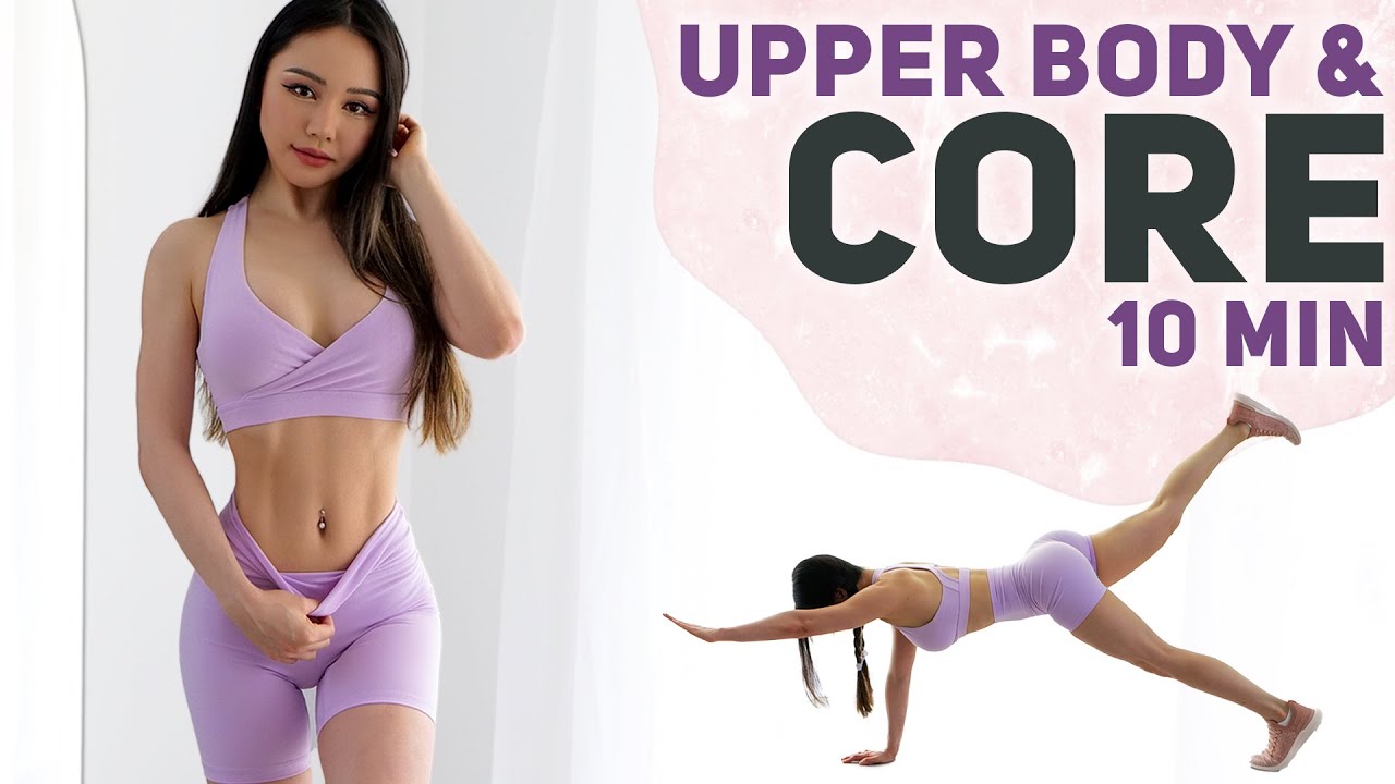 10 min Core & Upper Body Burn Workout 3 week Weight Loss Challenge