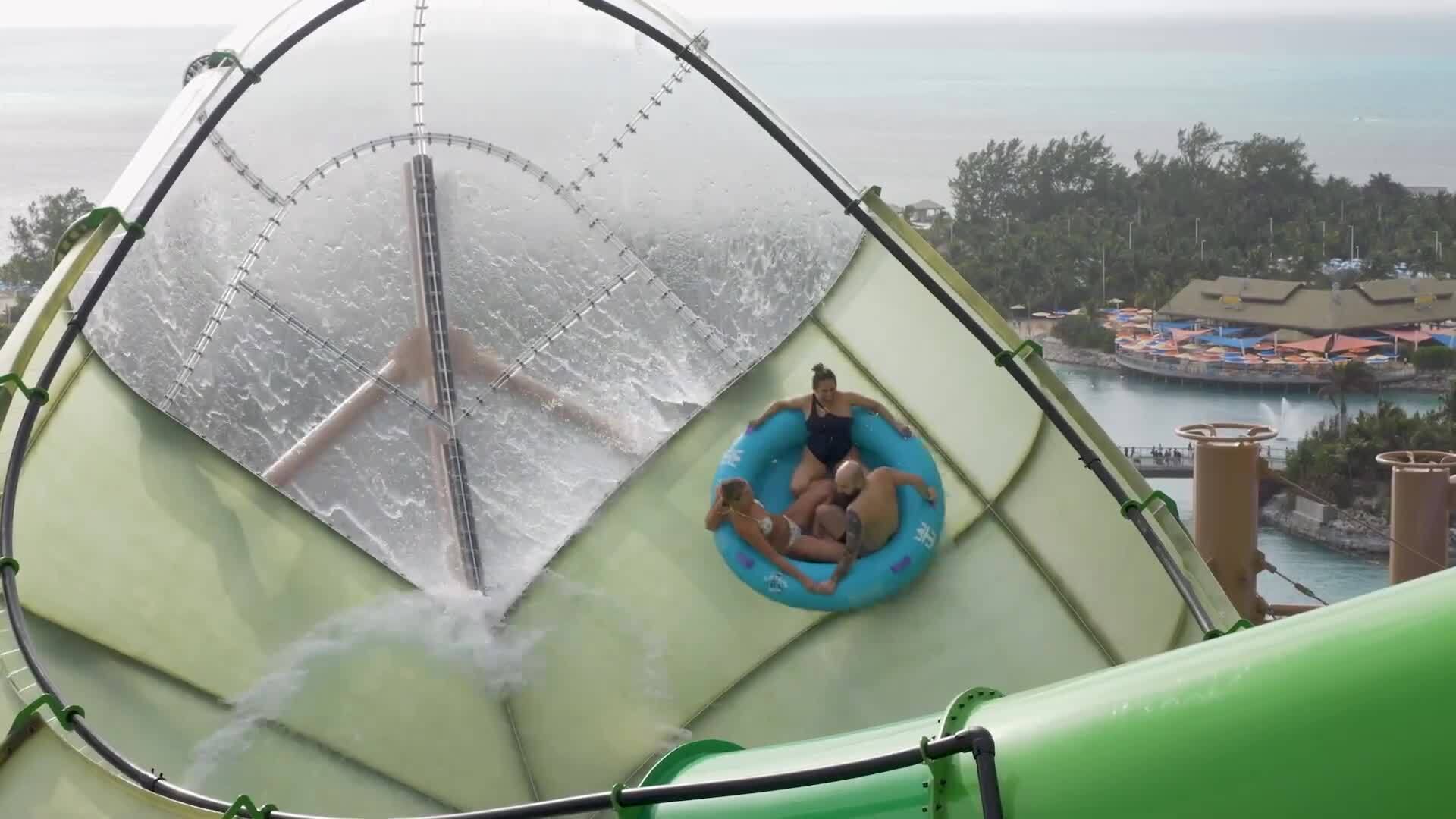 Storm Surge Water Slide POV on Icon of the Seas Royal Caribbean