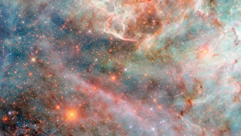 New Hubble photo shows cotton candy-like nebula in a nearby dwarf galaxy
