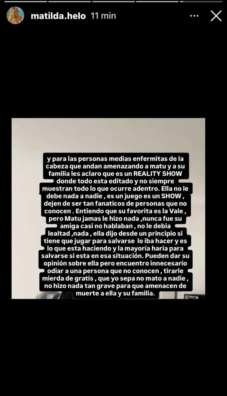 “Innecesario odiar a una persona que no conocen”: Equipo de Matilda ...