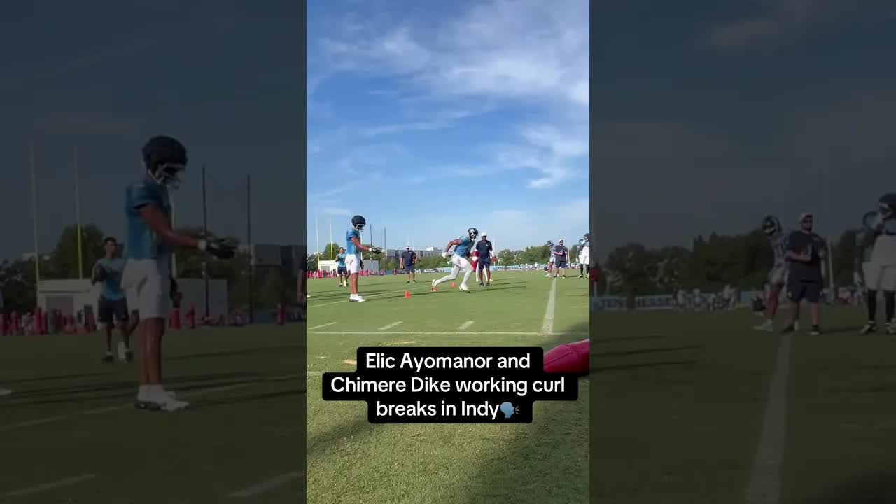 a to z sports nashville: titans rookie wide receivers footwork drill