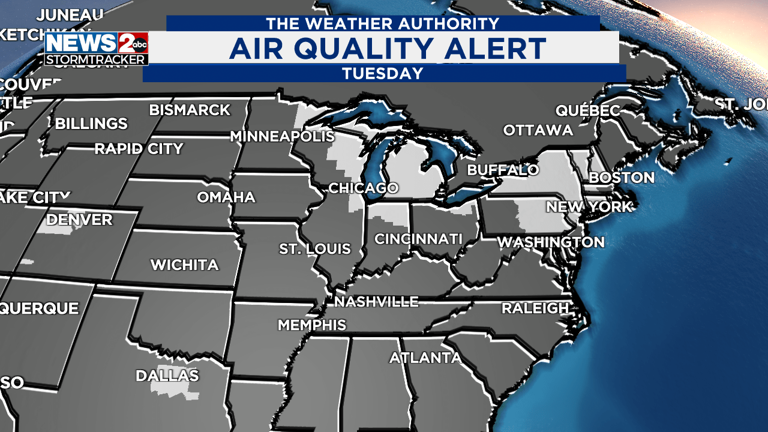 How will wildfires in Canada affect Middle Tennessee’s air quality?