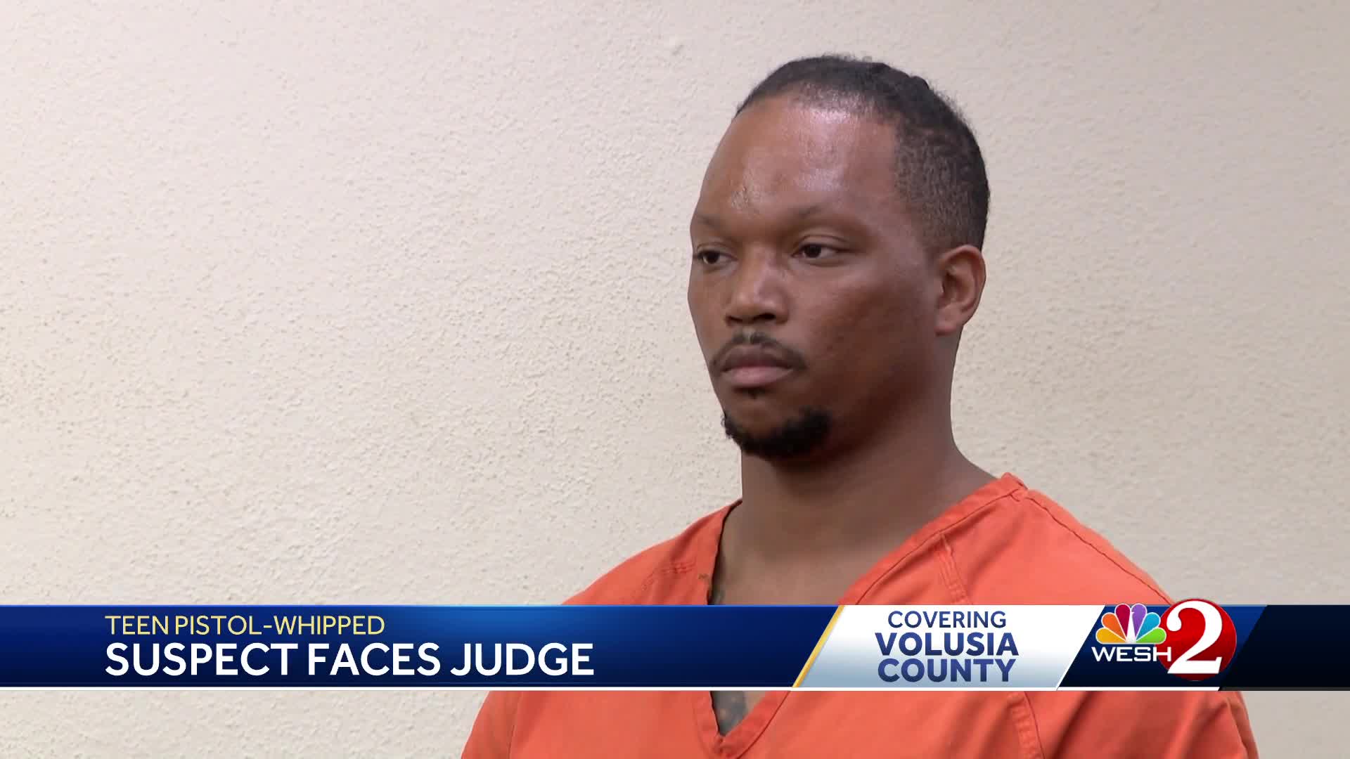 Suspect in pistol-whipping incident told judge he was defending his son