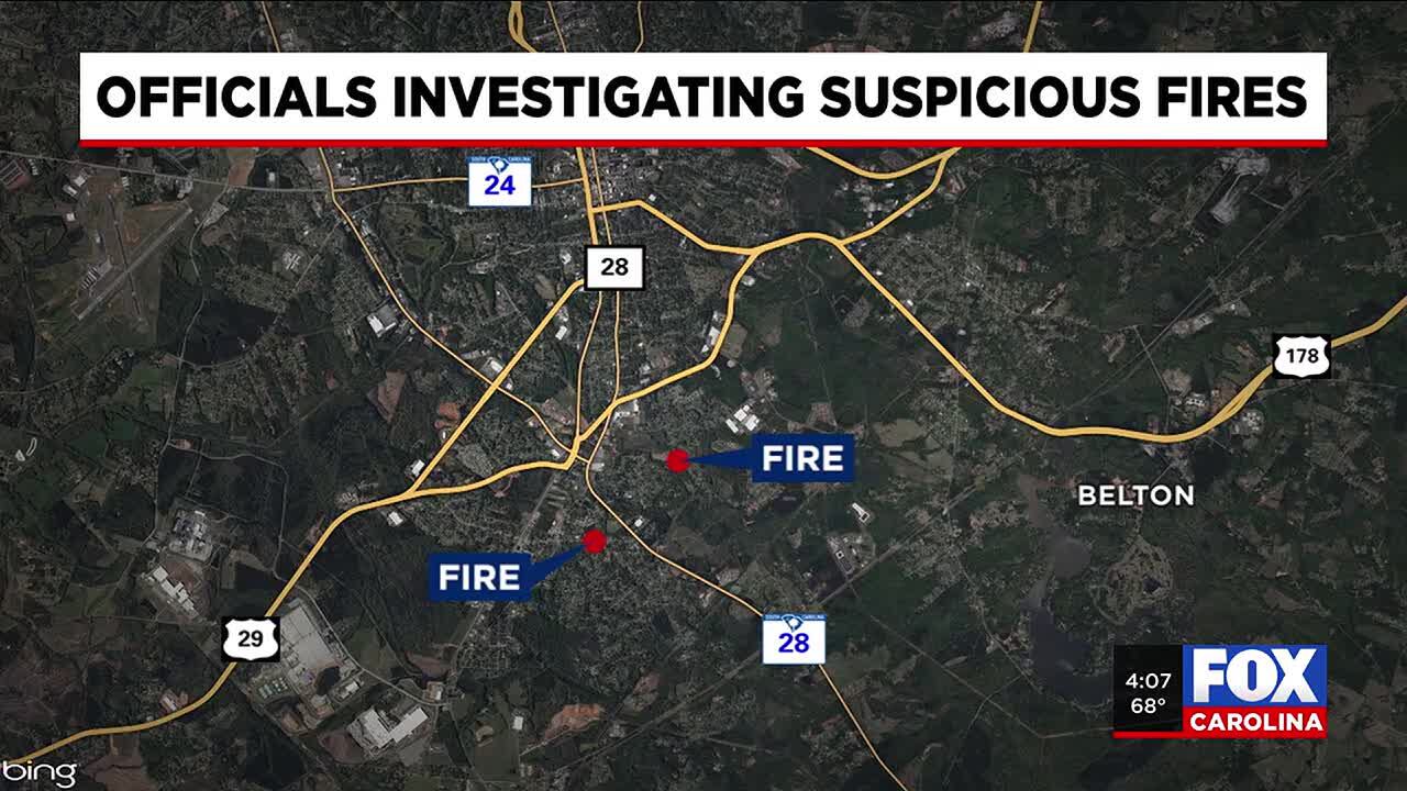 Officials investigating several suspicious fires in Anderson County ...