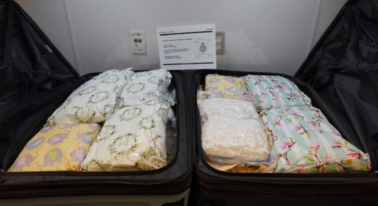 29 kg of meth found in gift-wrapped packages in suitcases at Vancouver ...