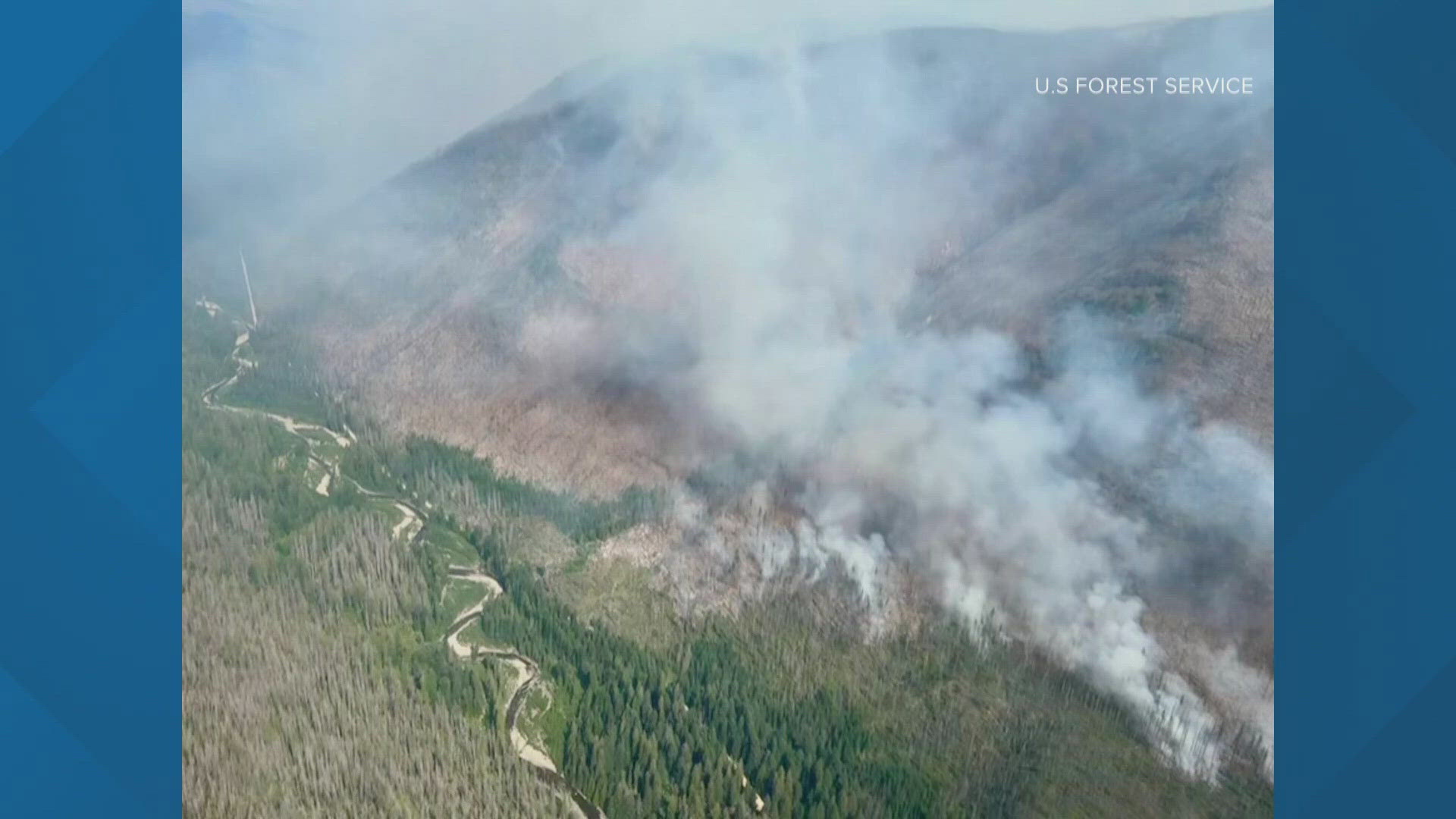 The Lightning Creek fire burning in north Idaho has surpassed 2000 acres