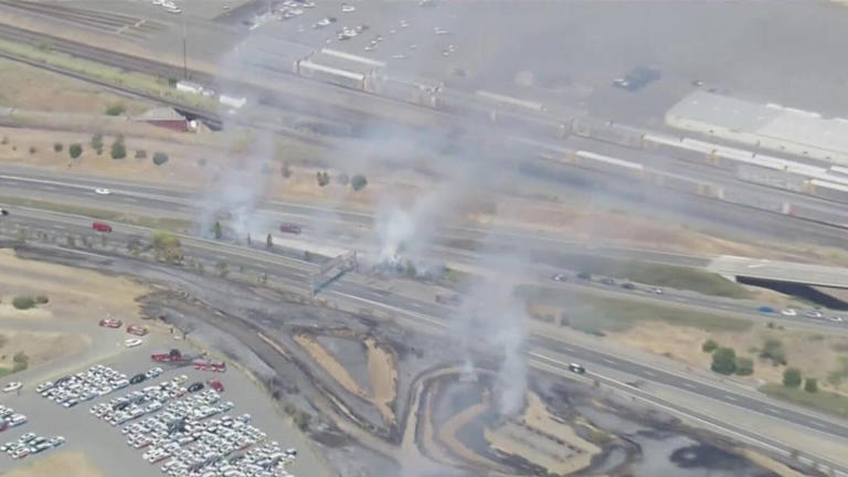 Benicia fire crews contain blaze near I-680 that caused temporary road ...