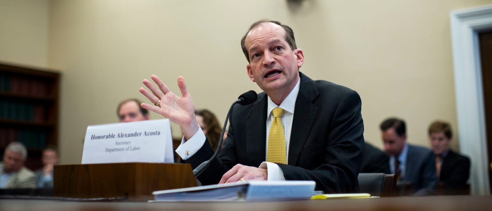 Alex Acosta’s Name Is Missing From Epstein Testimony List