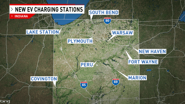 New EV charging stations coming to Indiana under Go Electric Vehicle ...