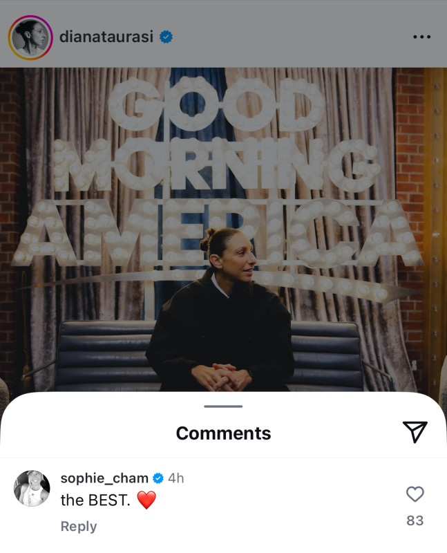 Sophie Cunningham Had Two Words for WNBA Legend Diana Taurasi on Monday