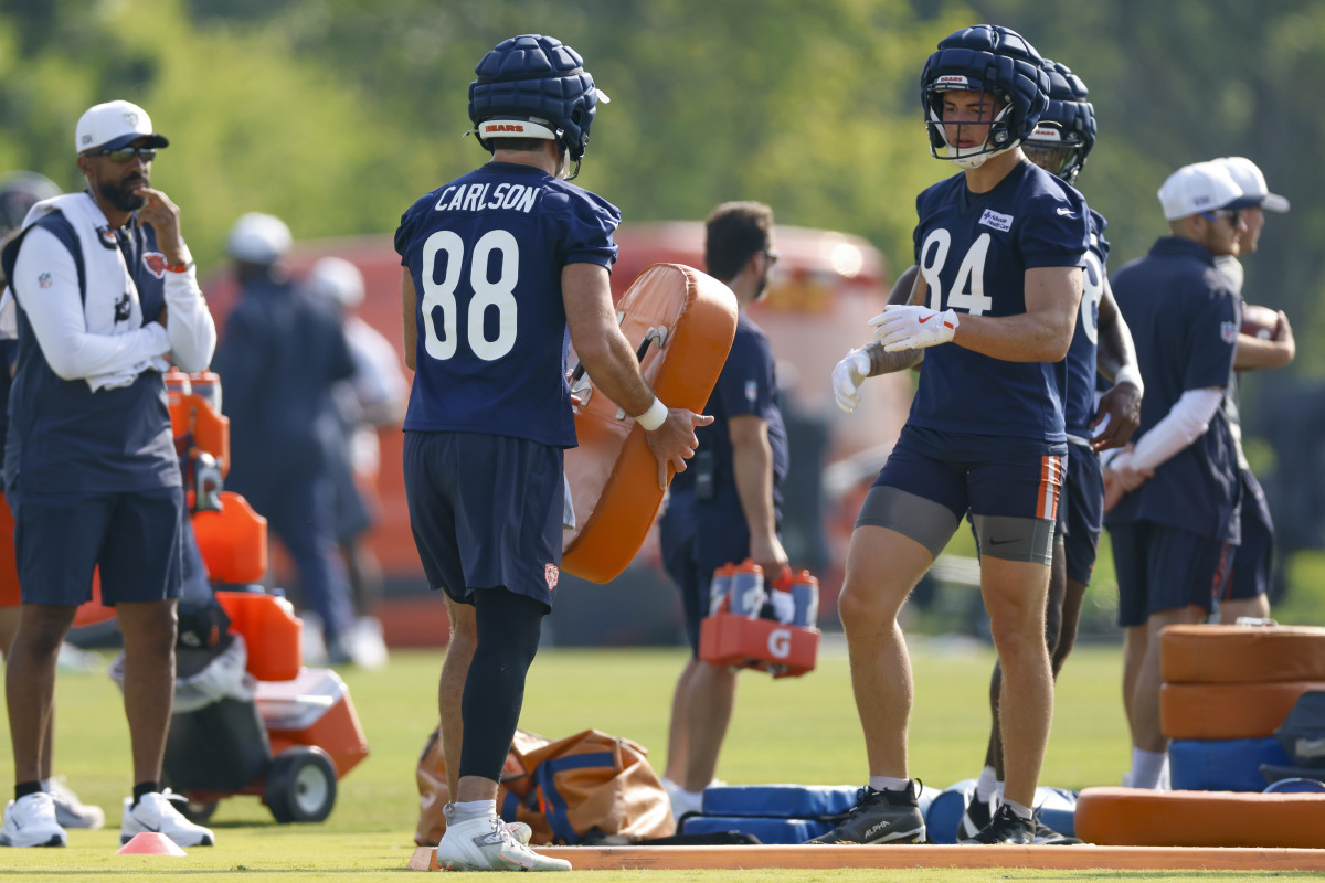 Chicago Bears first unofficial depth chart has two starters at TE, an ...