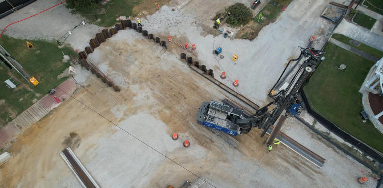 Utility officials share update on Riverside sinkhole repair project