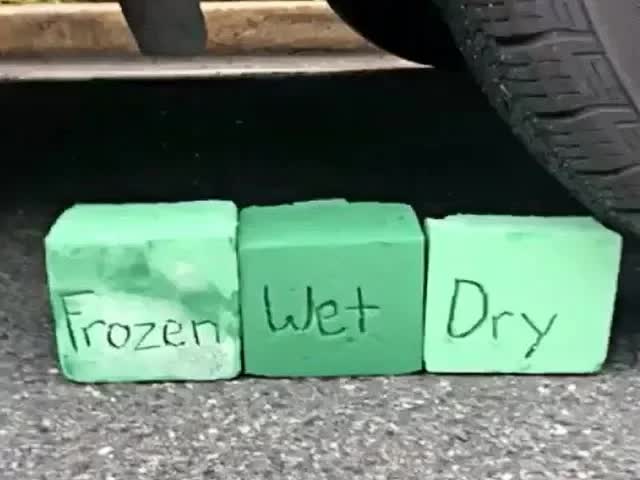floral foam crushing asmr: dry, wet, and frozen