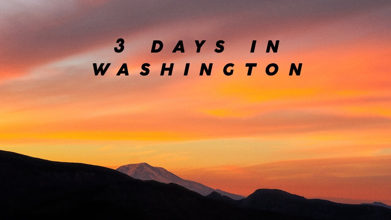 3 Days in Washington Road Trip Scenic Adventure Vlog