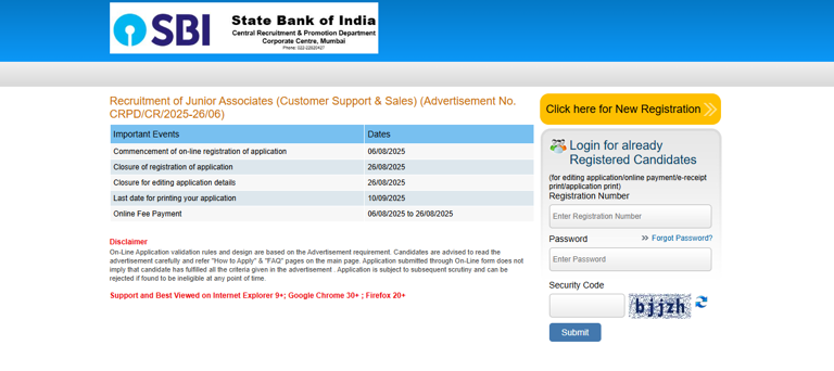 SBI Clerk notification 2025: Registration window opens, check direct ...