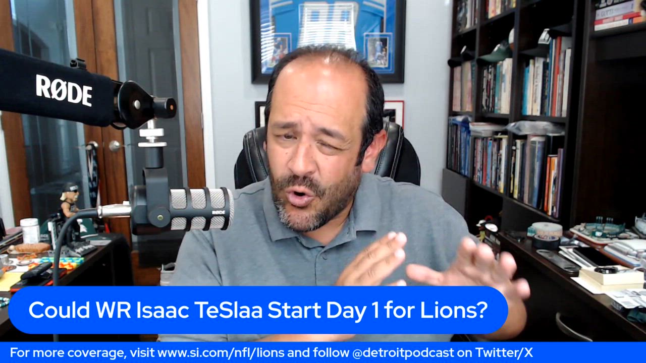 Could Lions Isaac TeSlaa Be Starting Wide Receiver Week 1?