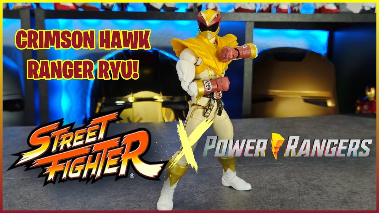 Ryu Crimson Hawk Ranger Power Rangers x Street Fighter Figure Review