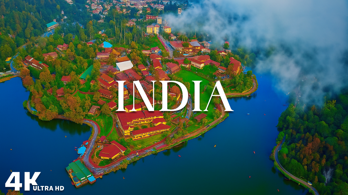 Letting the Land Tell Its Story – India Aerial Views with Music in 4K