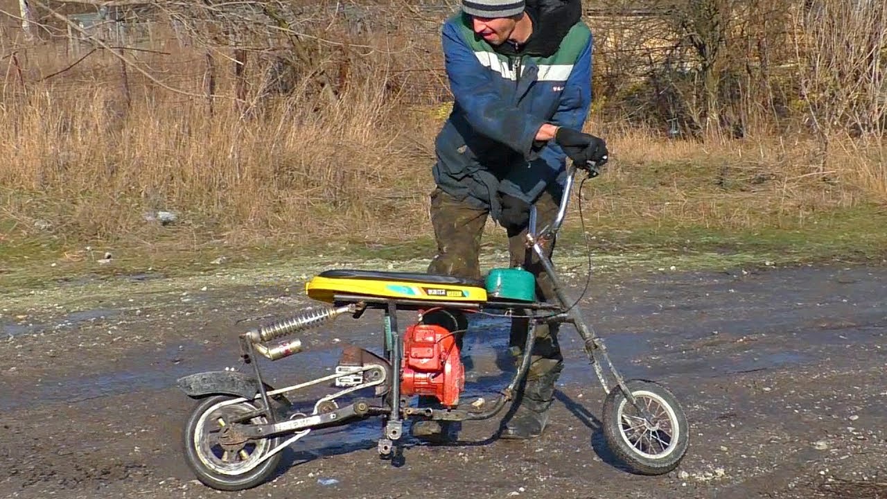 Crazy DIY Snomobile aka Bike