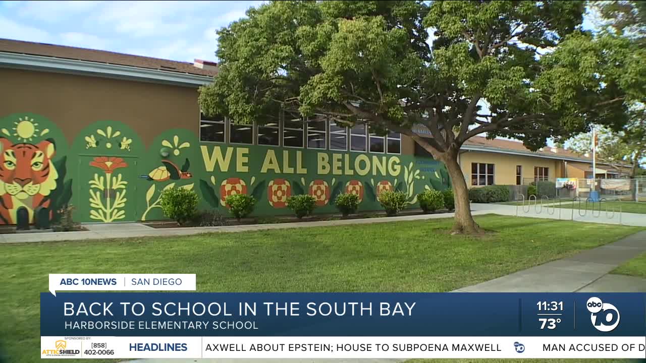 Harborside Elementary welcomes students back as South Bay kicks off first day of school