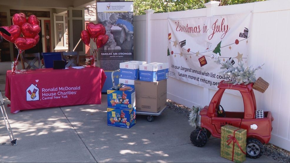Ronald McDonald House Charities celebrates 'Christmas in July' donation ...