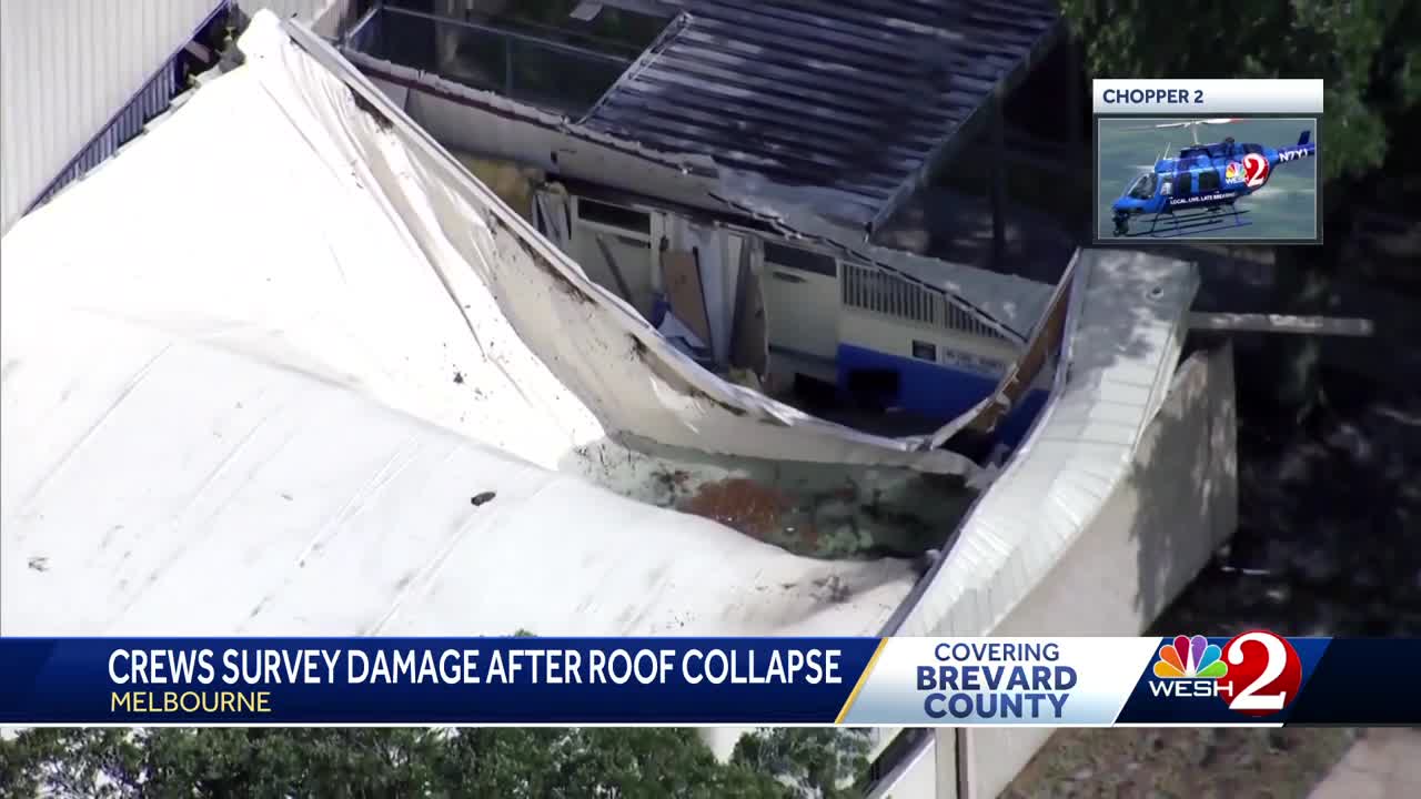 Roof collapses in Melbourne with nearly two dozen people inside