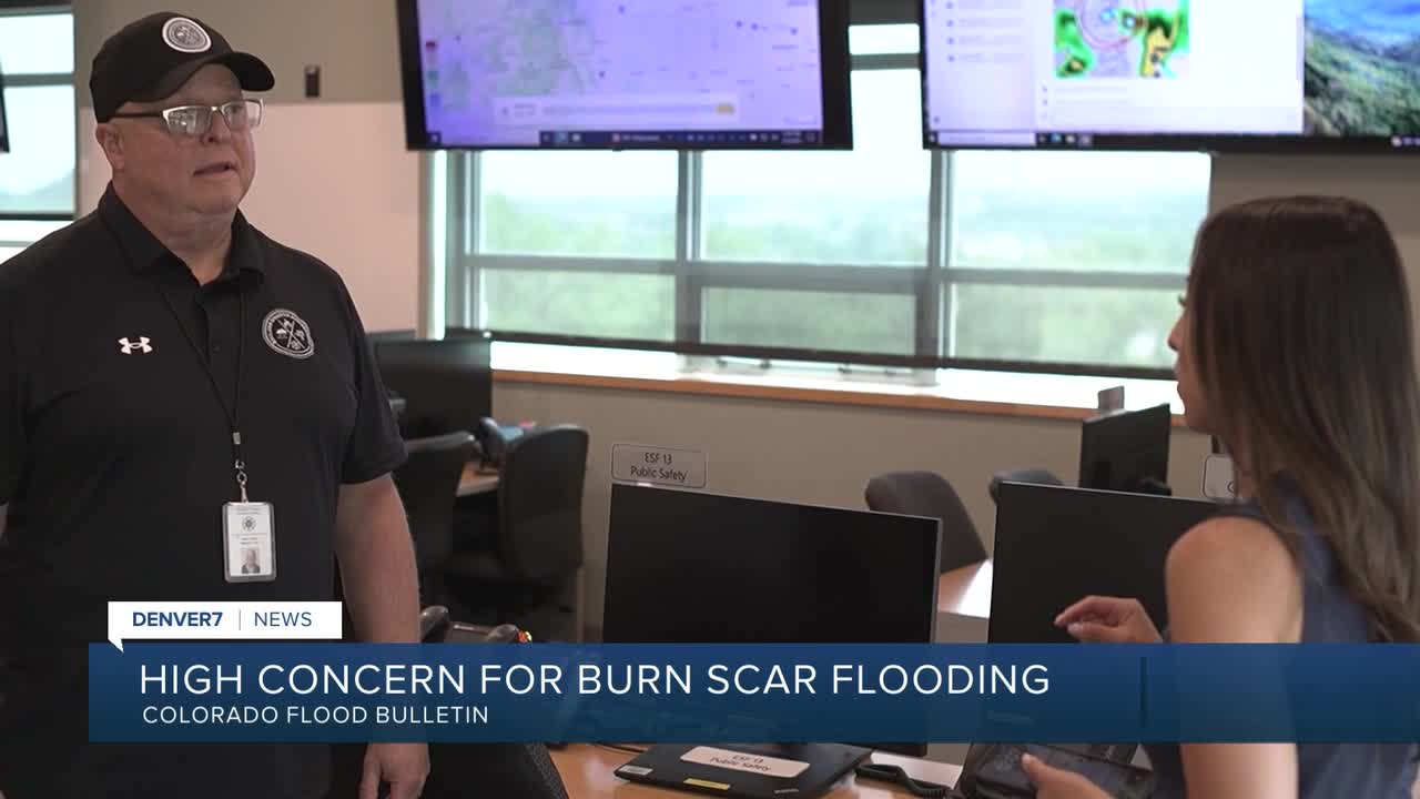 High concern for burn scar flooding on Wednesday