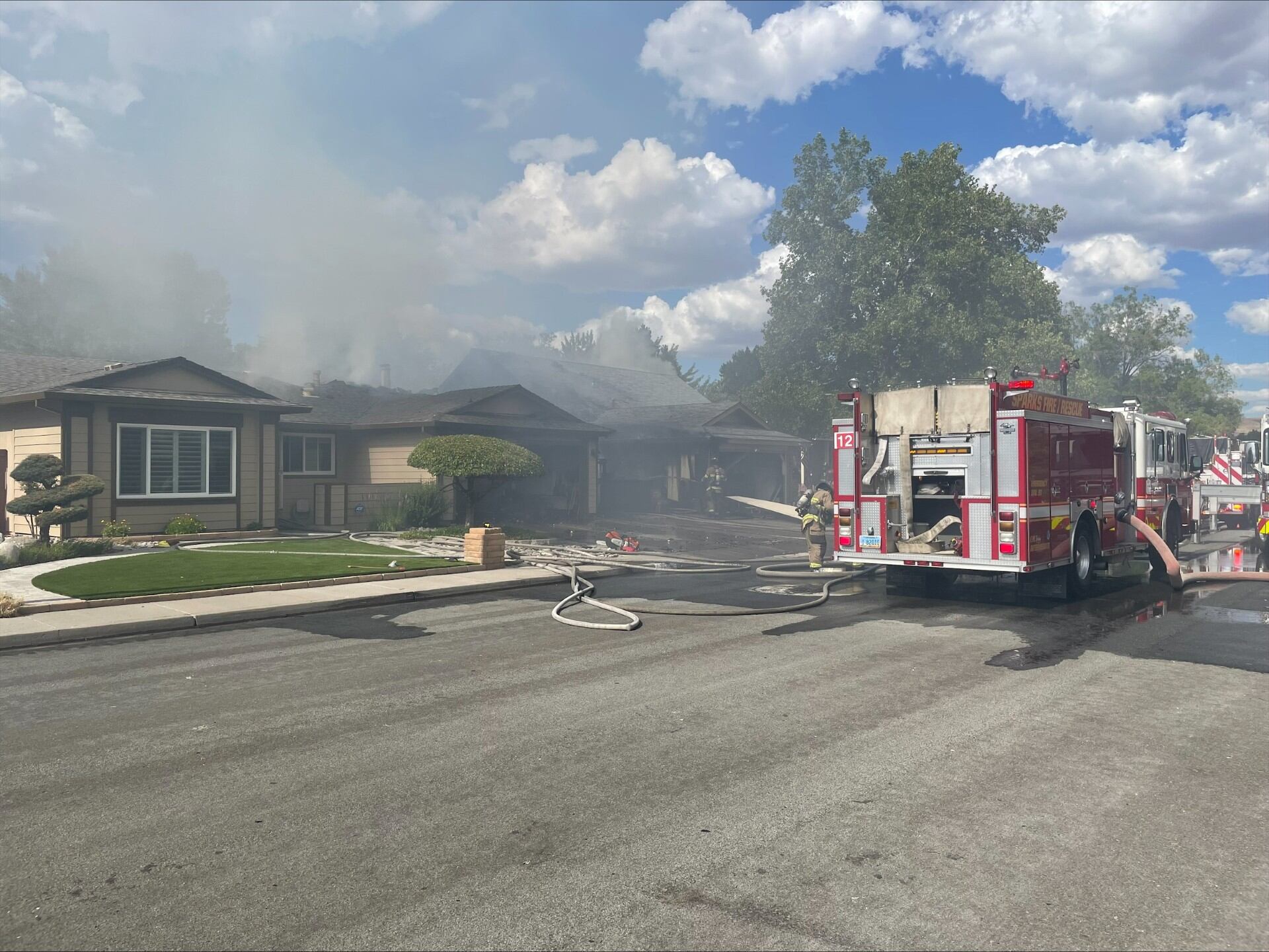 2 Sparks house fires extinguished