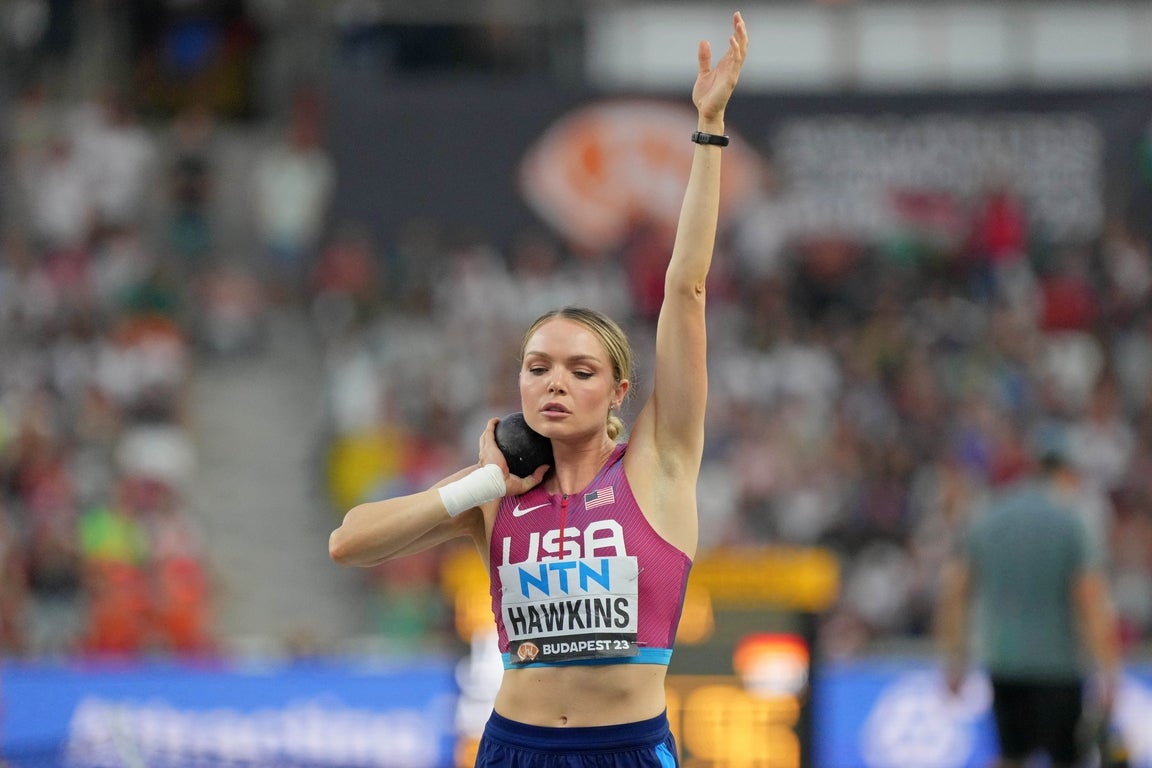 Terrific photos of top American track athlete Chari Hawkins
