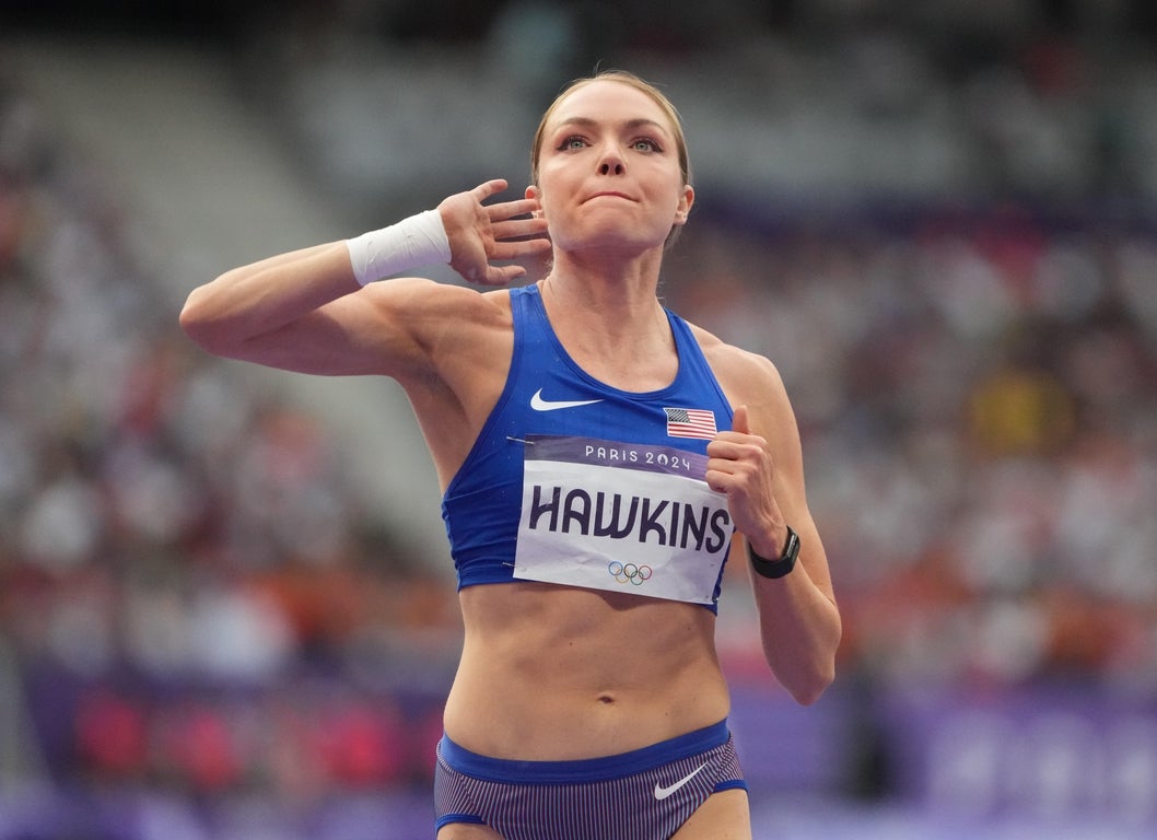 Standout photos of top American track athlete Chari Hawkins
