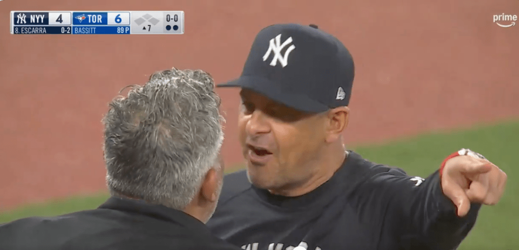 Aaron Boone, Matt Blake get ejected as tensions boil over in Yankees’ loss