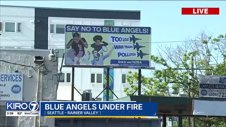 VIDEO: Rainer Valley says no to Blue Angels with a billboard