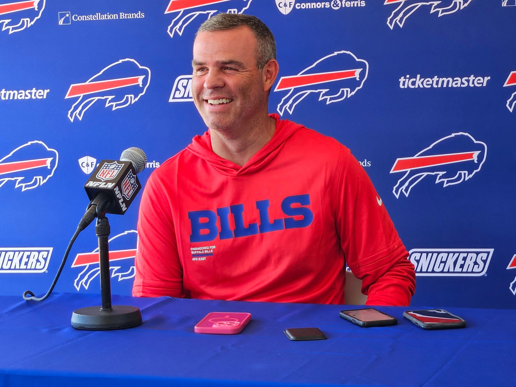 Beane is glad Cook is at practice and not holding out