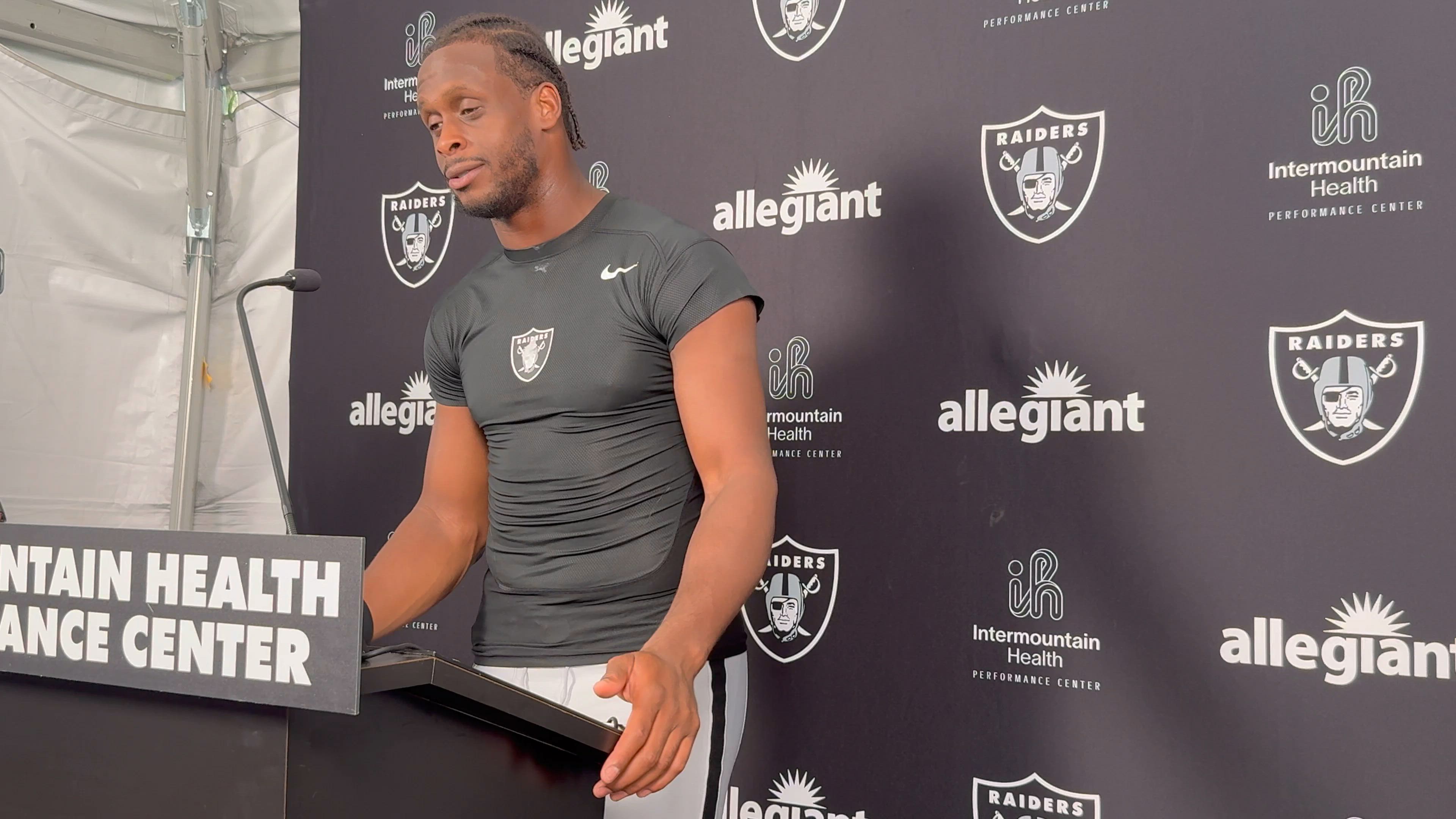 Las Vegas Raiders QB Geno Smith on Improving his Game, Brock Bowers ...