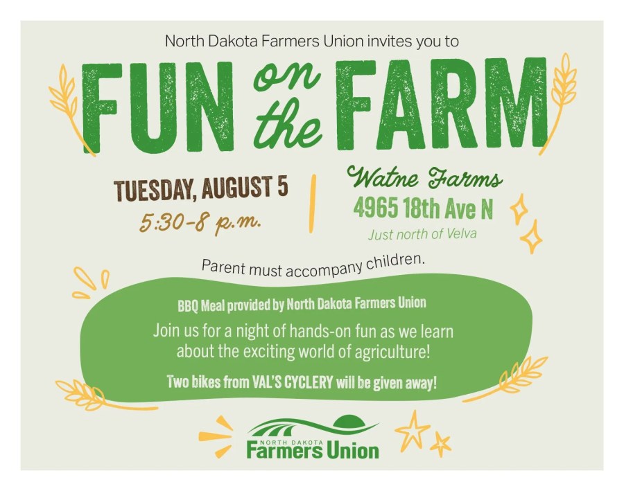 Fun at the Farm hosted by North Dakota Farmers Union
