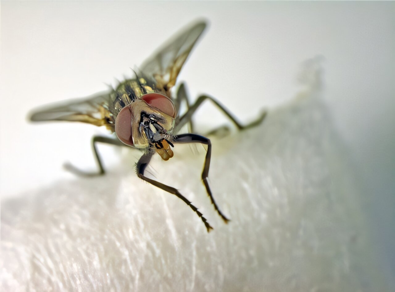 Scientists find a silver lining to adult house flies' filthy behavior